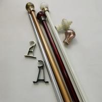 China Adjustable 28mm 0.4mm Galvanized Pipe Curtain Rod for sale