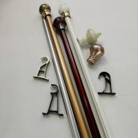 China Adjustable 28mm 0.4mm Galvanized Pipe Curtain Rod for sale