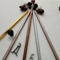 China 28mm Wrought Iron 6.3m Luxury Curtain Poles for Furniture Hardware for sale
