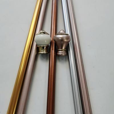 China Luxury Adjustable 0.4mm 6.7m Wrought Iron Drapery Rods for sale