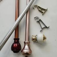 China Wrought Iron Curtain Rod 6.7m Length 0.4mm Thickness Heavy Duty Extra Long for sale