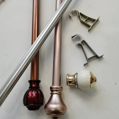 China Wrought Iron Curtain Rod 6.7m Length 0.4mm Thickness Heavy Duty Extra Long for sale