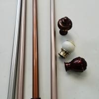 China Simple 5 Metres 10mm Twisted Wrought Iron Curtain Rods for sale