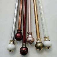 China 28mm Window Decorative 5m Wrought Iron Curtain Rods for sale