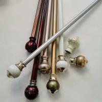 China Wrought Iron 22 Inch 5.8 Metre Removable Curtain Rod 16mm 19mm Diameter for sale