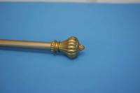 China Reinforced Metal Roman Galvanized Pipe Curtain Rod 6.7m 28mm Diameter for sale