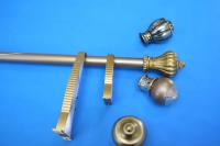 China Rose Gold Galvanized Pipe Curtain Rods 28mm 0.3mm Thickness 6.7m Length for sale
