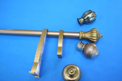China Rose Gold Galvanized Pipe Curtain Rods 28mm 0.3mm Thickness 6.7m Length for sale