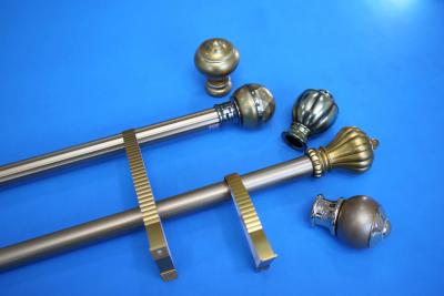 China American Style Aluminum Alloy Galvanized Pipe Curtain Rod 6.3m 28mm for sale