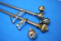 China American Style Aluminum Alloy Galvanized Pipe Curtain Rod 6.3m 28mm for sale