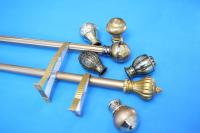 China Modern Galvanized Curtain Rods Adjustable 7.2 Metre 0.35mm for sale