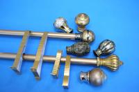 China Modern Galvanized Curtain Rods Adjustable 7.2 Metre 0.35mm for sale