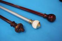 China Window Decoration Silver Galvanized Pipe Curtain Rod Adjustable 6.3m for sale