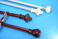 China Decorative Ceiling Mount Double Curtain Rod 5.8 Metre 0.4mm for sale