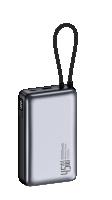 China 20000mAh 45W Portable Charger, Built-in USB-C Cable, PD Fast Charging Power Bank for Phones Laptops for sale