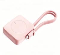 China Mini Built-in Type-C Cable 22.5W PD Fast Charging Power Bank 10000mAh for sale