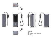 China New Arrival Mini 10000mAh Portable  Power Bank Fast Charging  With Type-C  20W  LED Display High Capacity Powerbaks for sale