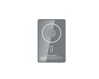China 5000mAh Aluminum Alloy Magnetic Wireless Portable Power Bank, PD 20W Fast Charging External Battery Pack for sale