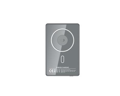 China 5000mAh Aluminum Alloy Magnetic Wireless Portable Power Bank, PD 20W Fast Charging External Battery Pack for sale