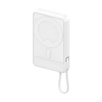 China 10000mAh Magnetic Wireless Power Bank for Apple Watch 15W Fast Wireless Charging Portable Mini PD Powerbank With Lanyard ABS for sale