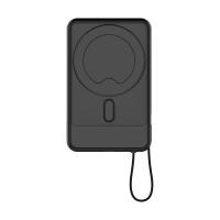 China 10000mAh Magnetic Wireless Power Bank for Apple Watch 15W Fast Wireless Charging Portable Mini PD Powerbank With Lanyard ABS for sale