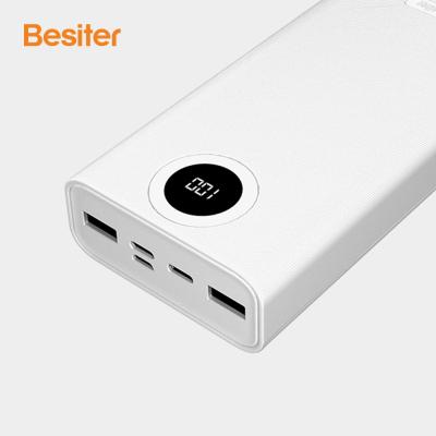 China Besiter 22.5W Portable Smart Fast Charging Power Banks Large Capacity 20000mah Micro USB Input for Outdoor Mobile Phone Use for sale