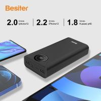 China Besiter 22.5W Portable Smart Fast Charging Power Banks Large Capacity 20000mah Micro USB Input for Outdoor Mobile Phone Use for sale