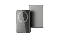 China Ultra Slim Magnetic Power Bank 5000mAh Aluminum Alloy 15W Wireless PD Fast Charge M0505 for iPhone for sale