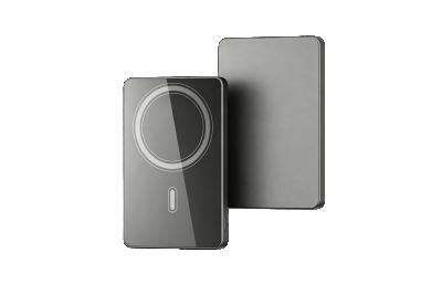 China Ultra Slim Magnetic Power Bank 5000mAh Aluminum Alloy 15W Wireless PD Fast Charge M0505 for iPhone for sale