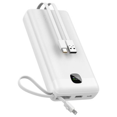 China High Capacity 30000mAh Polymer Power Bank Multi Port PD QC Fast Charge Portable External Battery Pack Type-C ABS for sale