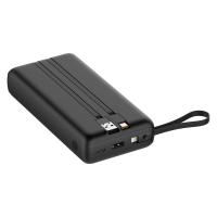 China High Capacity 30000mAh Polymer Power Bank Multi Port PD QC Fast Charge Portable External Battery Pack Type-C ABS for sale