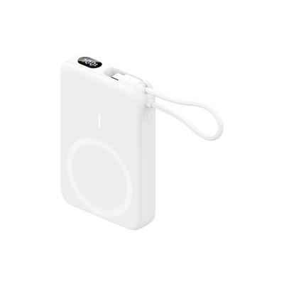 China Besiter 2-in-1 High-Capacity 10000mAh Magnetic Wireless Power Bank Type-C 20W Digital Display Cable Holder for Phones for sale