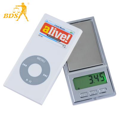 China BDS-DH pocket jewelry precision scale,facotry direct sale,black color ,100g and 200g/0.01g,good price with good quality for sale