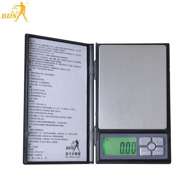 China BDS Notebook I Pocket Scale 0.01g precision balance Portable Jewelry Gold Weighing Scale for sale