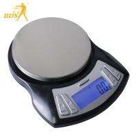 China BDS-CX kitchen scale,With LCD display,backlight,Transport locked,Overload protection,2kg/3kg/0.1g,black body color . for sale