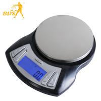 China BDS-CX kitchen scale,With LCD display,backlight,Transport locked,Overload protection,2kg/3kg/0.1g,black body color . for sale