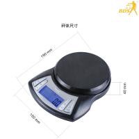 China BDS-CX kitchen scale,With LCD display,backlight,Transport locked,Overload protection,2kg/3kg/0.1g,black body color . for sale