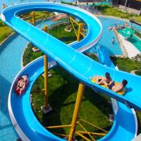 China Customizable Color Design Spiral Water Slide For Unique Water Park Attraction for sale
