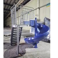 China Durable Indoor S Shape  One Circle Spiral Water Slide With Ladders for sale