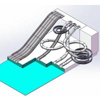 China Easy Installation Commercial Water Slide For Aqua Park Multiple People Capacity for sale
