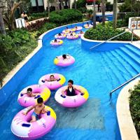 China 100-1000m Length Water Park Lazy River For 1-2 People Per Raft for sale