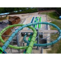 China Colorful Aqua Loop Water Slide Exciting Ride With Cabin Adrenaline Tobogan for sale