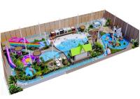 China Wheelchair Accessible Fiberglass Aqua Park Design With Stainless Steel And Concrete Elements for sale