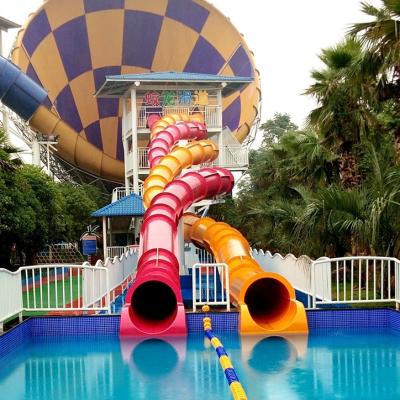 China Durable Creative  Twist Water Slide Add Excitement To Your Water Park for sale