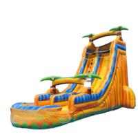 China Giant Inflatable Water Slide , Large PVC Material Inflatable Slide Wild Rapids for sale