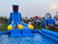 China 0.9mm Plato PVC Inflatable Water Park Heat Sealing for sale