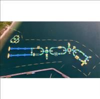 China Customizable Theme Inflatable Water Park 1 Year Warranty for sale