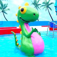 China Outdoor Water Spray Park with Interactive Features and Sturdy Fiberglass Construction for sale