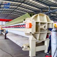 China Automatic Plate Pulling High Pressure Round Plate Filter Press For Clay Sludge, Ceramic Sludge Dewatering for sale