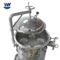 China SUS304 SUS316 Stainless Steel Multi Bag Filter Housing For Water Treatment for sale